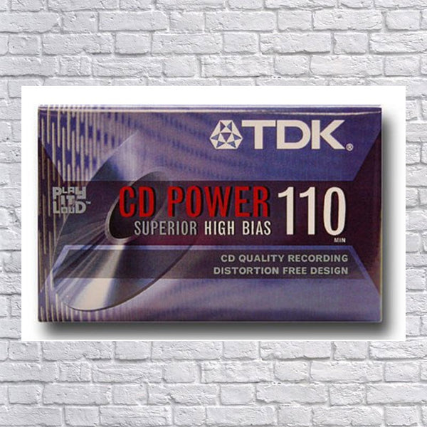 TDK CD Power 110 High Bias High Energy Performance Blank Audio Cassett - Evolution Music