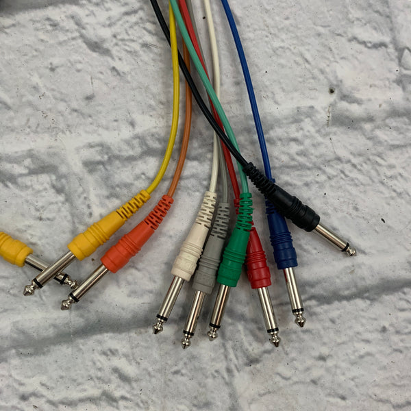 Hosa CPP-803 8-channel 1/4-inch TS Male Snake - 9.9 foot - Evolution Music