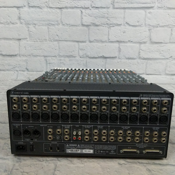 Mackie Onyx 1640i 16-Channel 4-Bus Firewire Analog Mixer - Evolution Music