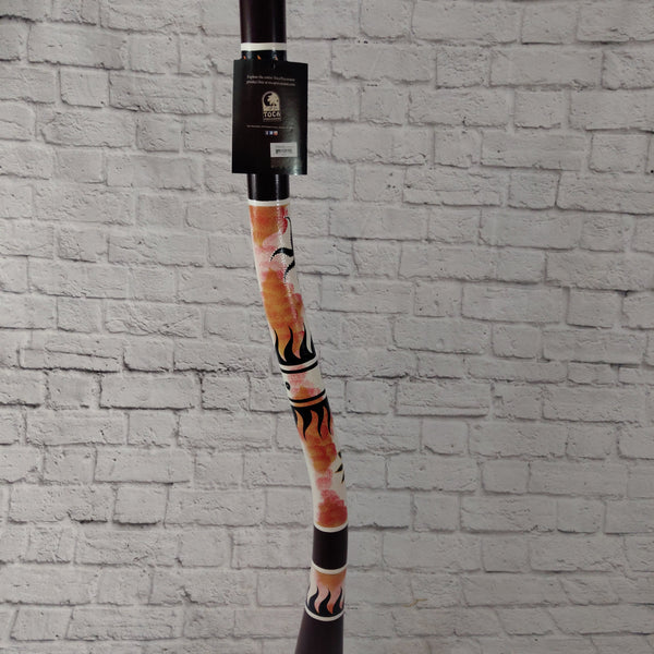 Toca DIDG-CTS Curved Didgeridoo with Tribal Sun Design - Evolution Music