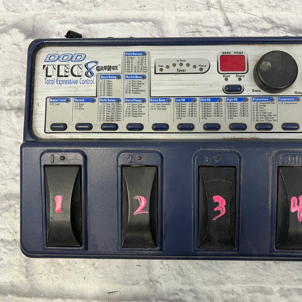DOD TEC8 Grunge Multieffects Pedal - Evolution Music