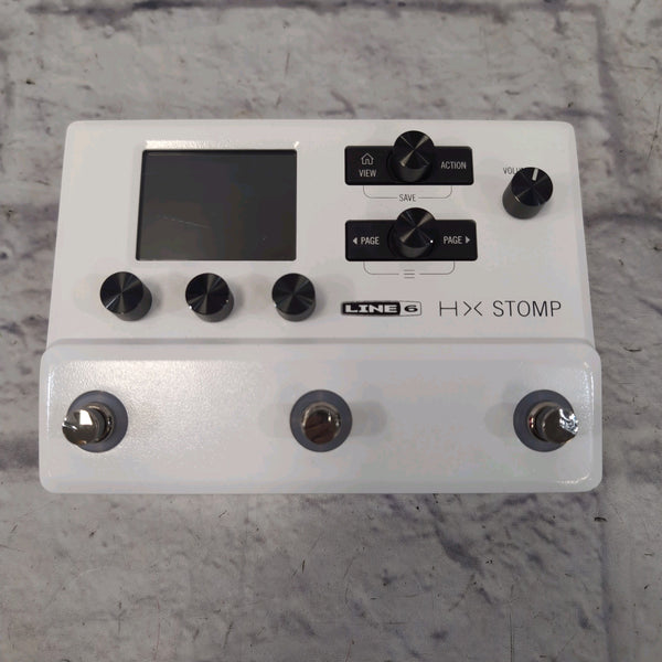 Line 6 HX Stomp Amp Modeling Pedal Limited Edition White - Evolution Music