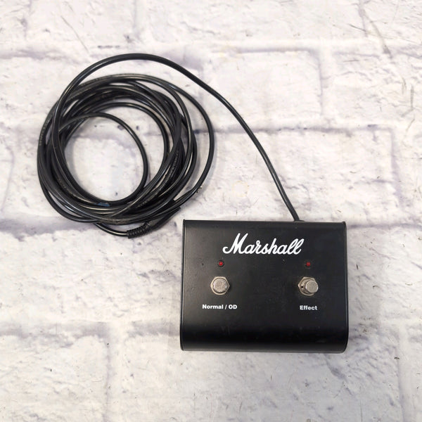 Marshall 2 Button Footswitch Normal / OD and Effect - Evolution Music
