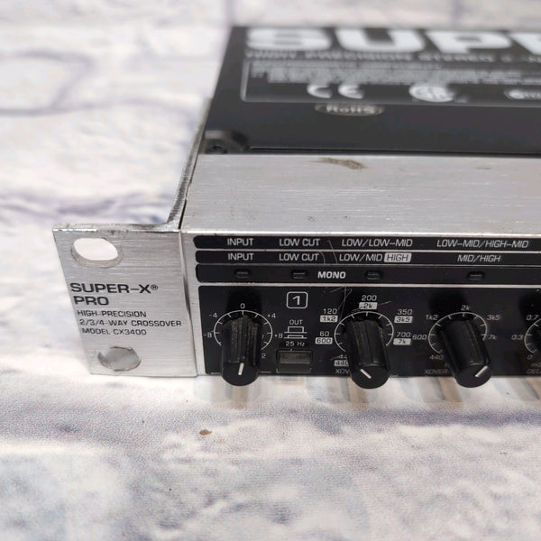Behringer Super-X Pro CX3400 2/3-Way Stereo 4-Way Mono Crossover ...