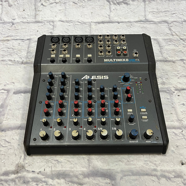 Alesis MultiMix 8 USB FX Mixer Interface - Evolution Music