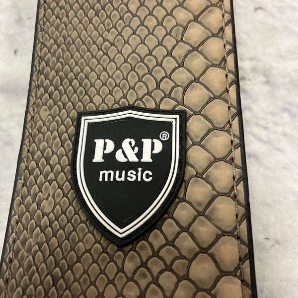 P&P Music fAUX Snake Skin Strap - Evolution Music