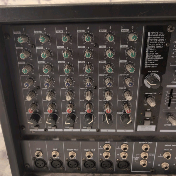 Yamaha EMX68S 800W 6-Channel Powered Mixer - Evolution Music