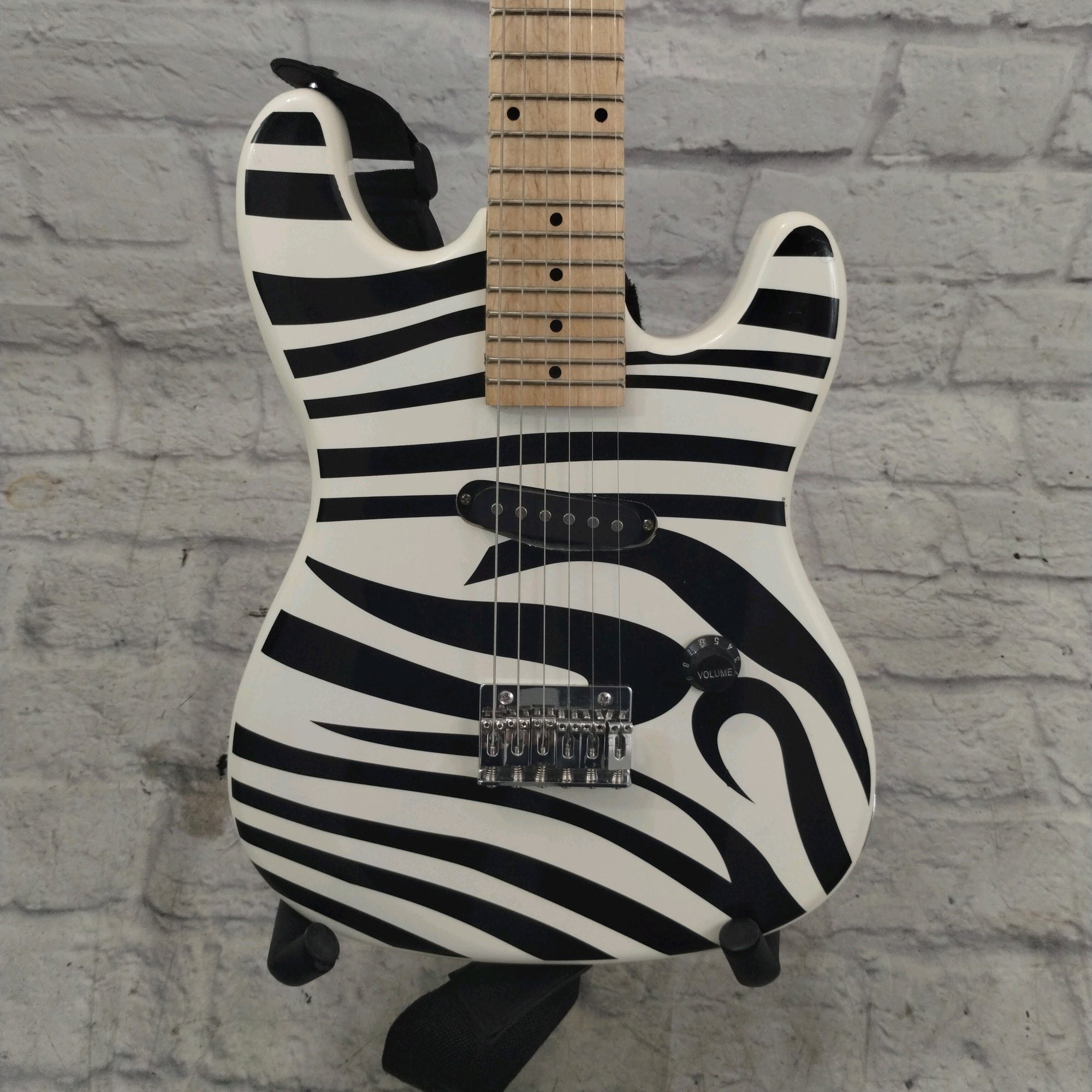 BG Mini Strat "White Tiger" Electric Guitar - Evolution Music