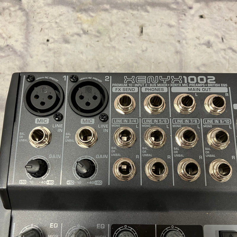 Behringer Xenyx1002 Four Channel Mixer - Evolution Music