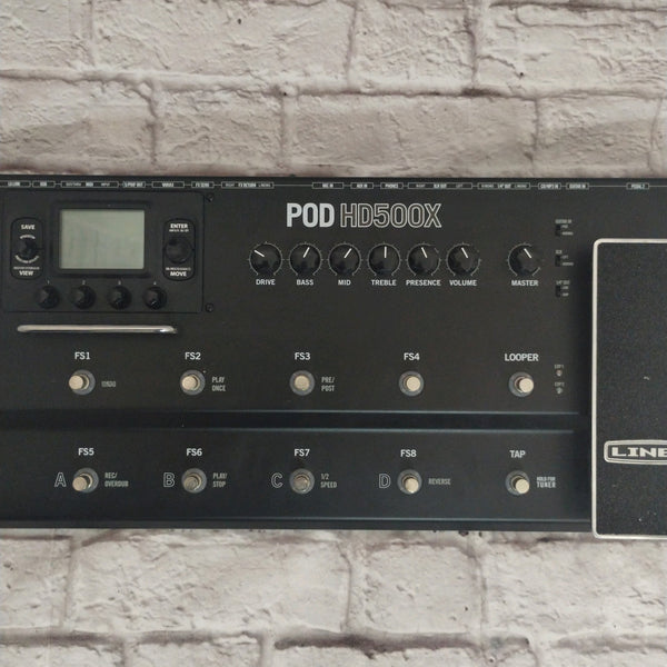 Line 6 POD HD500X Multi FX/ Amp Modeler - Evolution Music