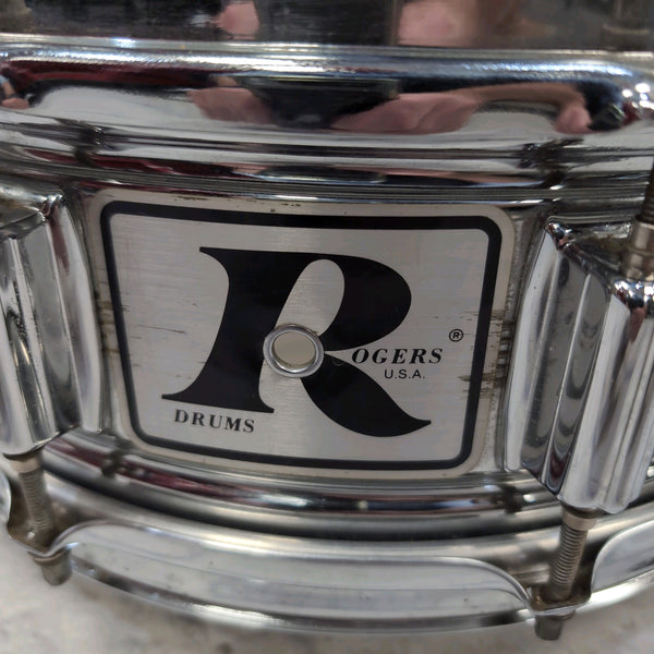Rogers Dyna-Sonic 5x14" Snare Drum Vintage 1970s Big R 10 Lug Aluminum ...