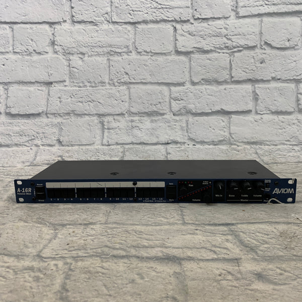 Aviom A-16R Personal Mixer Rack Unit with Power Supply - Evolution Music
