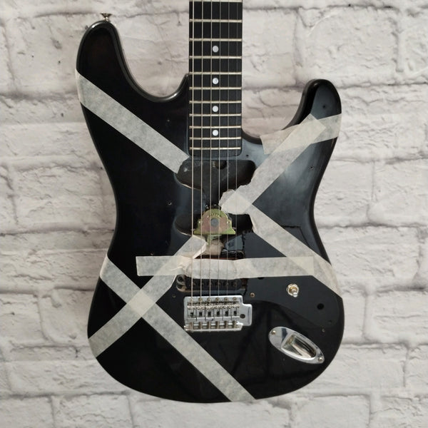 Premier Black Frankenstrat Electric Guitar - Evolution Music