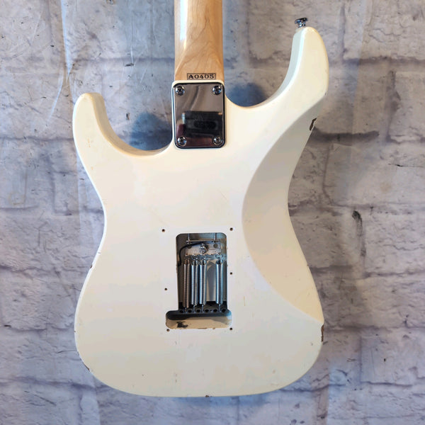 Lotus Strat Copy White 1980s Electric Guitar - Evolution Music