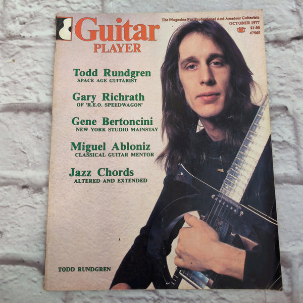 Guitar Player October 1977 Todd Rundgren Vintage Guitar Magazine ...