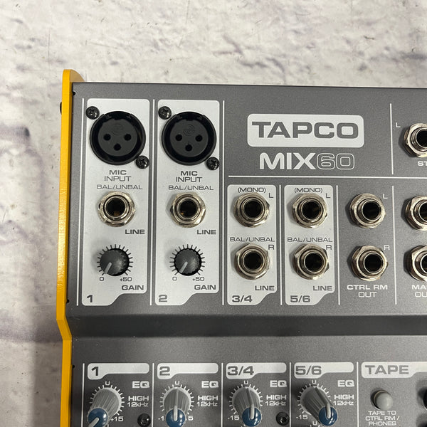 Tapco Mix60 Mixer - Evolution Music