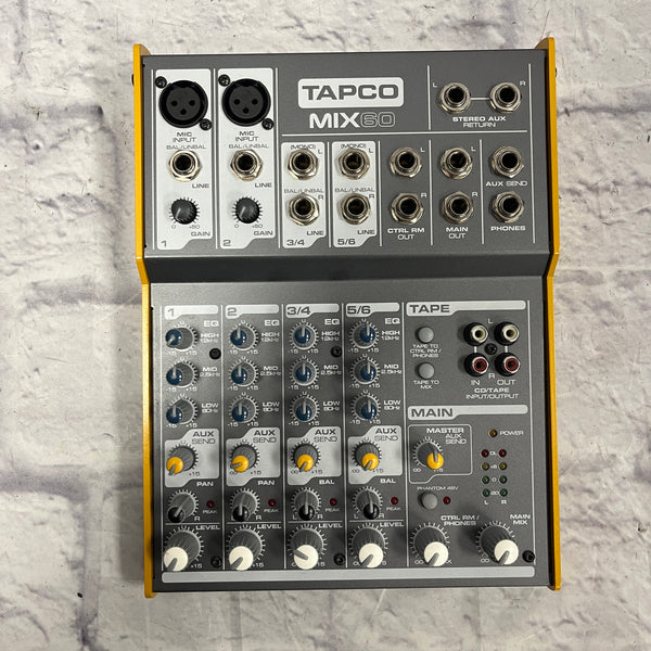 Tapco Mix60 Mixer - Evolution Music