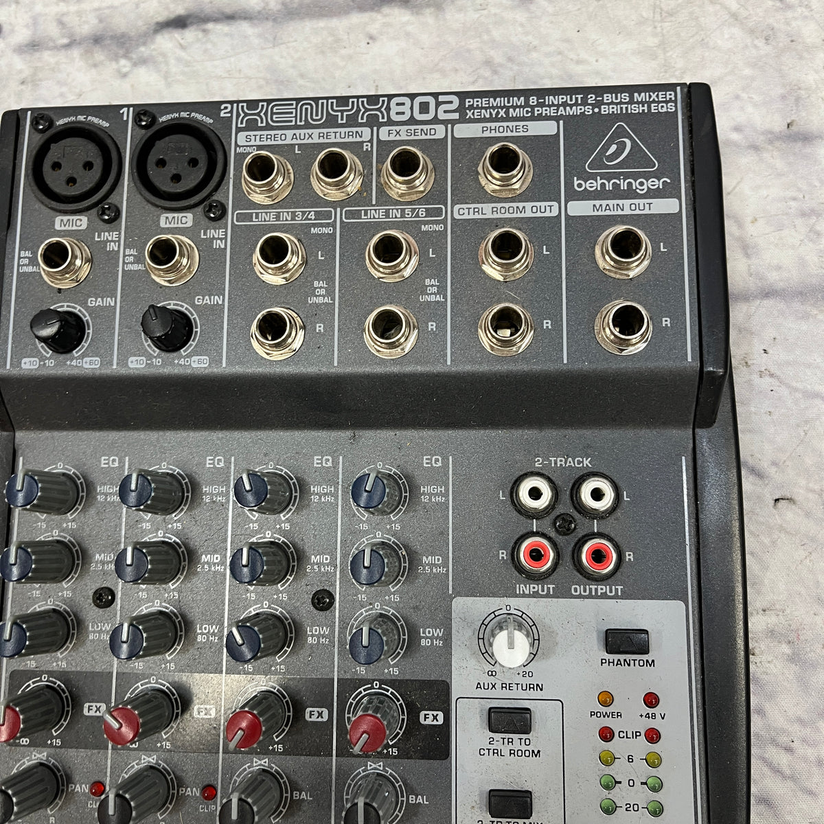 Behringer Xenyx 802 Mixer with Power Supply - Evolution Music