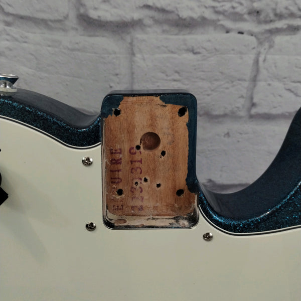 Squier Esquire Deluxe Blue Sparkle Loaded Body - Evolution Music