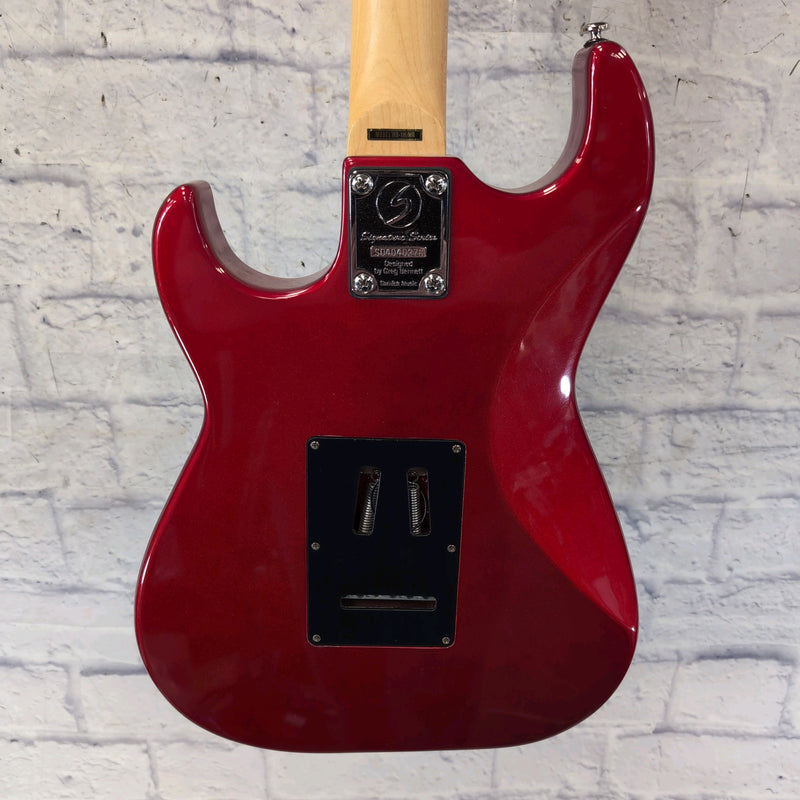 Samick Malibu Strat Style Candy Red Electric Guitar - Evolution Music