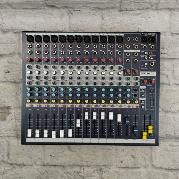 Soundcraft EPM12 12-Channel Mixer (Blue) - Evolution Music