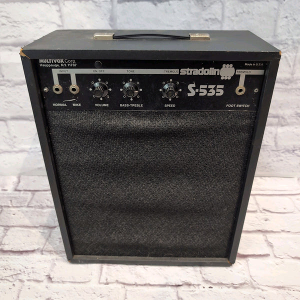 Vintage 1960s Multivox Stradolin S-535 Tremolo Guitar Combo Amp ...