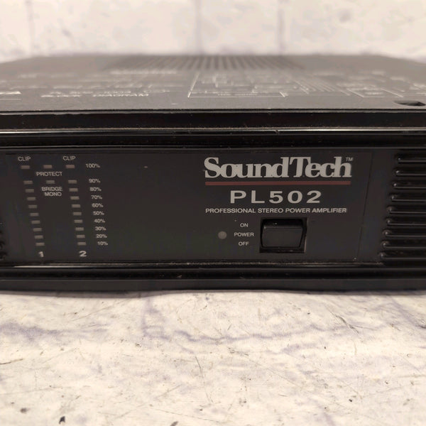 Soundtech PL502 2-channel Pro Stereo Power Amplifier 500 Watts ...