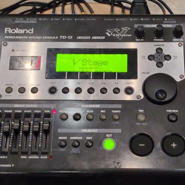 Roland TD-12 V-Drum Electric Drum Kit Electronic Drum Set - Evolution Music