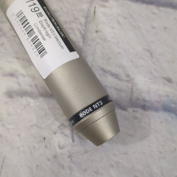 Rode NT3 Medium Diaphragm Condenser Microphone - Evolution Music