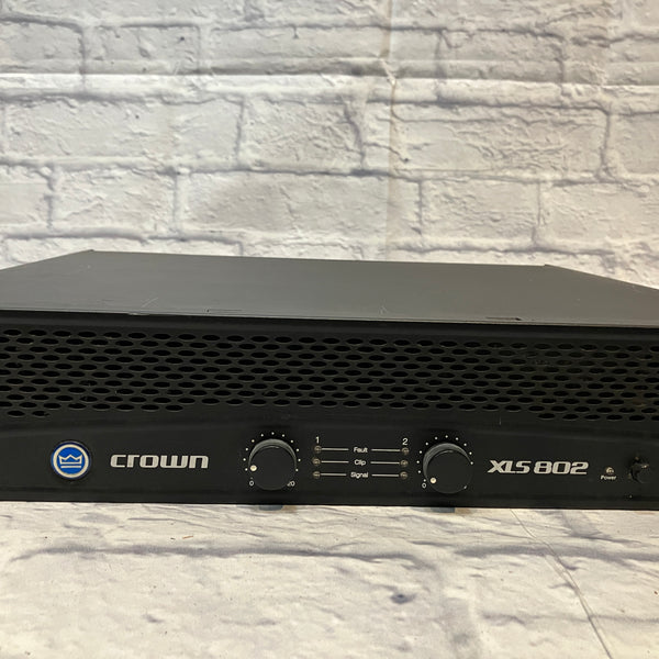 Crown XLS-802 1600 Watt 2 Channel Professional Rack Mount Power Amplif ...