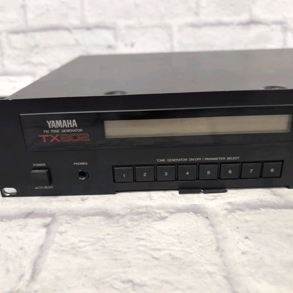 Yamaha TX802 FM Tone Generator DX7 Sounds Rack Synthesizer - Evolution ...