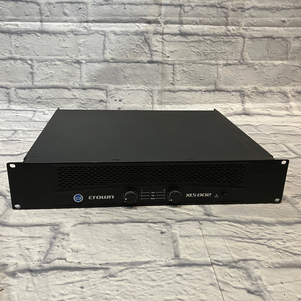 Crown XLS-802 1600 Watt 2 Channel Professional Rack Mount Power Amplif ...