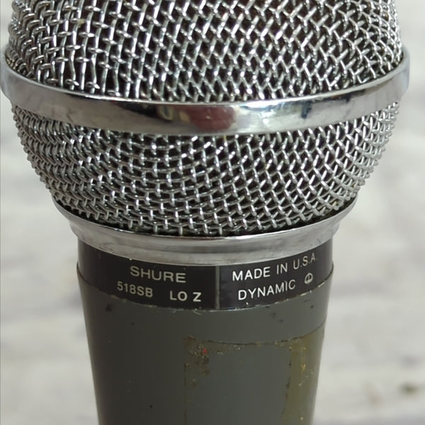 Shure 518SB LO z UNISPHERE-B Unidirectional Dynamic Vintage Microphone ...