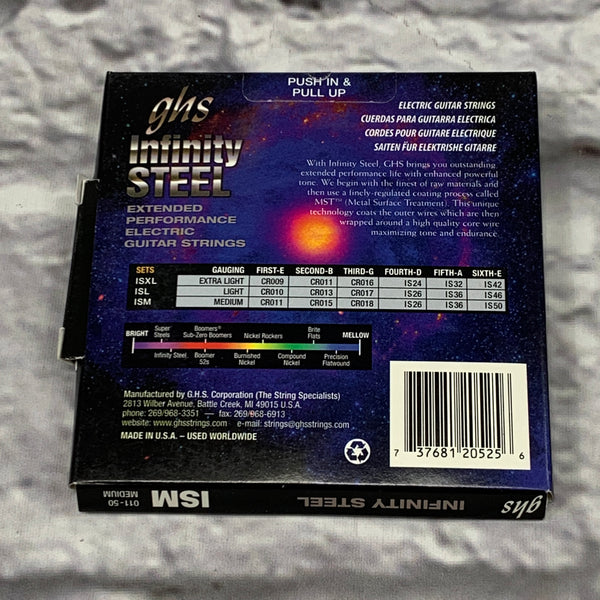 GHS Infinity Steel 11-50 Electric Guitar Strings - Evolution Music