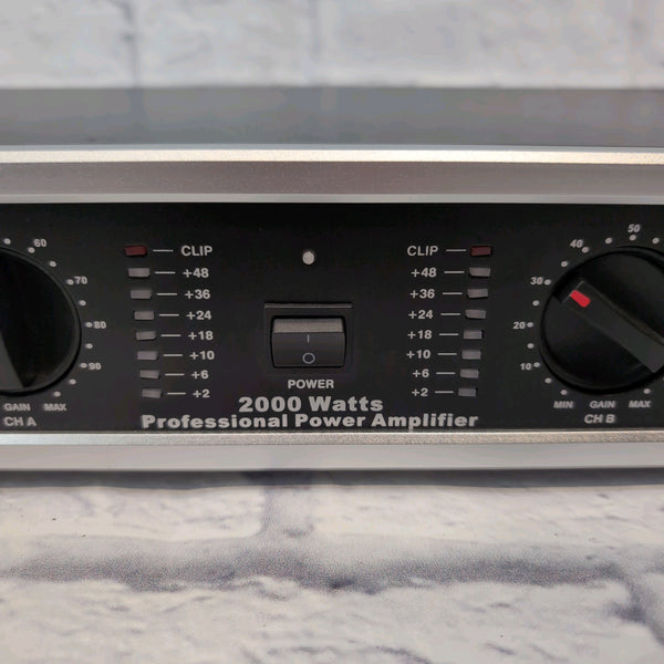 Musysic SYS-2000 2000 Watt Stereo Power Amplifier - Evolution Music
