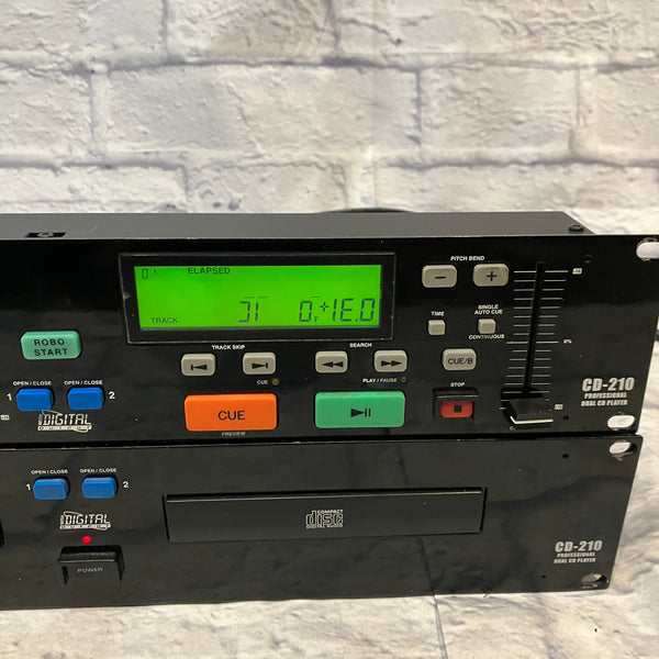 Gemini CD-210 Professional Rackmount Dual CD Player - Evolution Music
