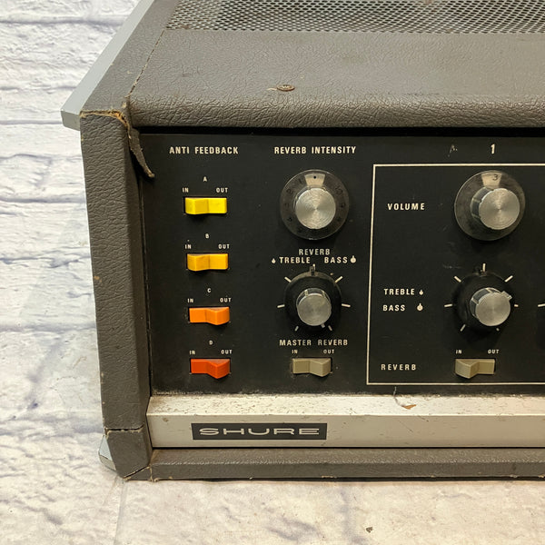 Vintage Shure Vocal Master Powered PA Mixer - Untested AS IS ...