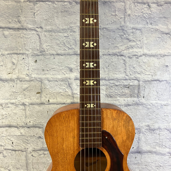 Unknown Six Sting Acoustic Guitar (With Case) Acoustic Guitar ...