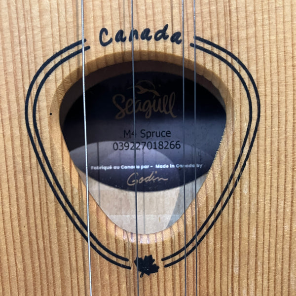 Seagull M4 Spruce 4-String Diatonic Travel Dulcimer w/ bag - Evolution ...