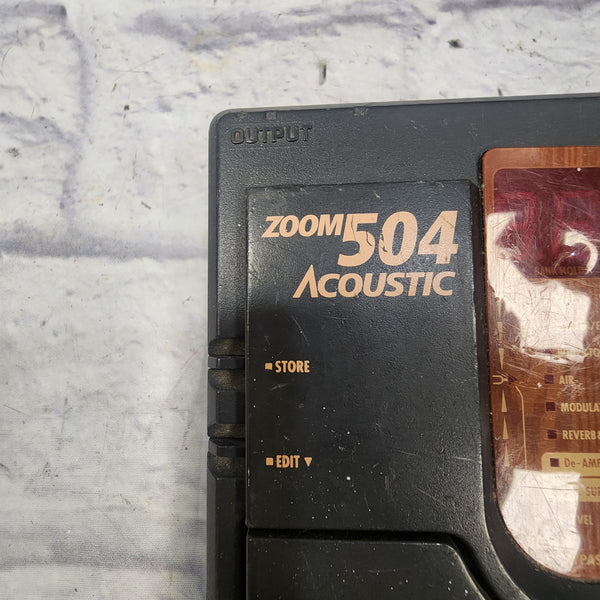 Zoom 504 Multi Effects Pedal for Acoustic Guitar - Evolution Music