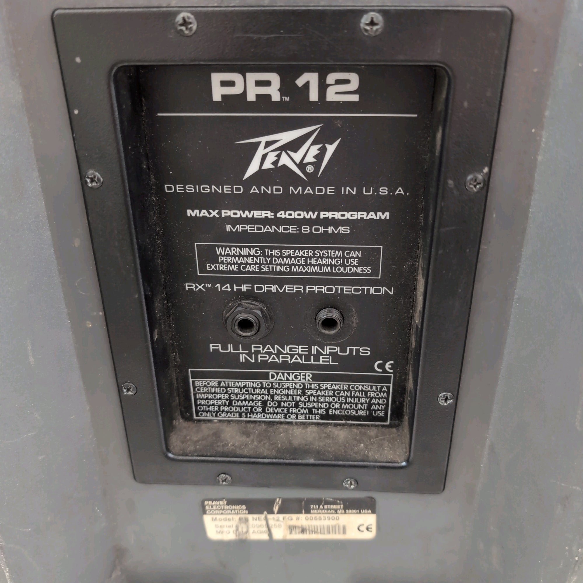 Peavey PR12 Passive Monitor - Evolution Music