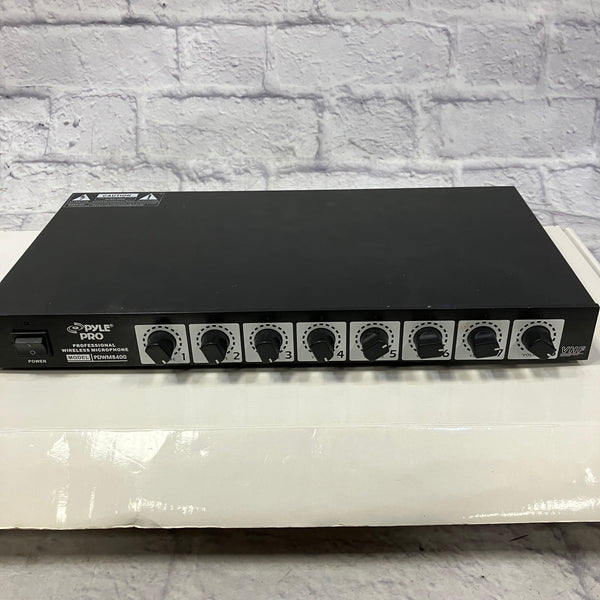 Pyle Pro PDWM8400 8 Channel Wireless Microphones and Receiver ...