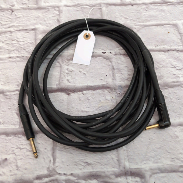 Livewire Elite 25" Right Angle to Straight 1/4" Guitar Instrument Cabl ...
