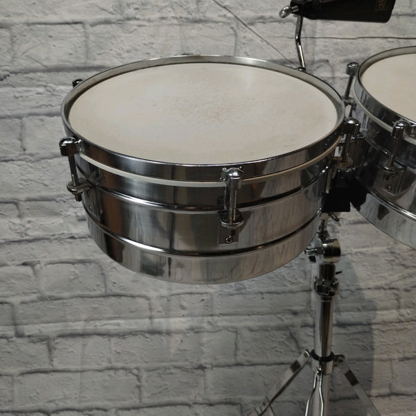 Timbales Set with Cowbell - 14" and 15" - Evolution Music