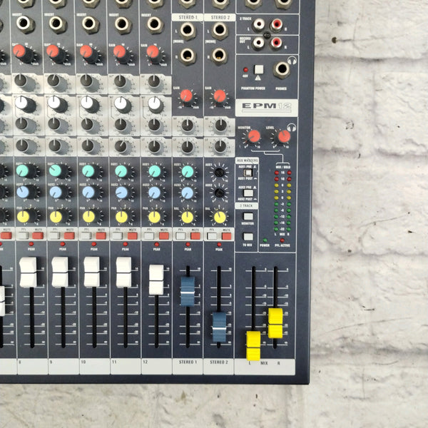 Soundcraft EPM12 12-Channel Mixer (Blue) - Evolution Music