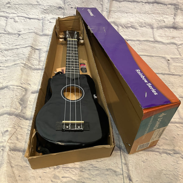 Donner Ukulele - Black - Evolution Music