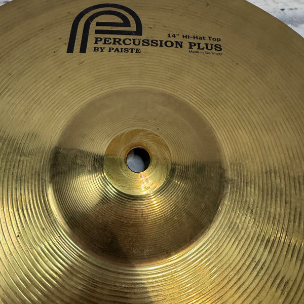 Percussion Plus 14" Hi Hat Top Cymbal - Evolution Music