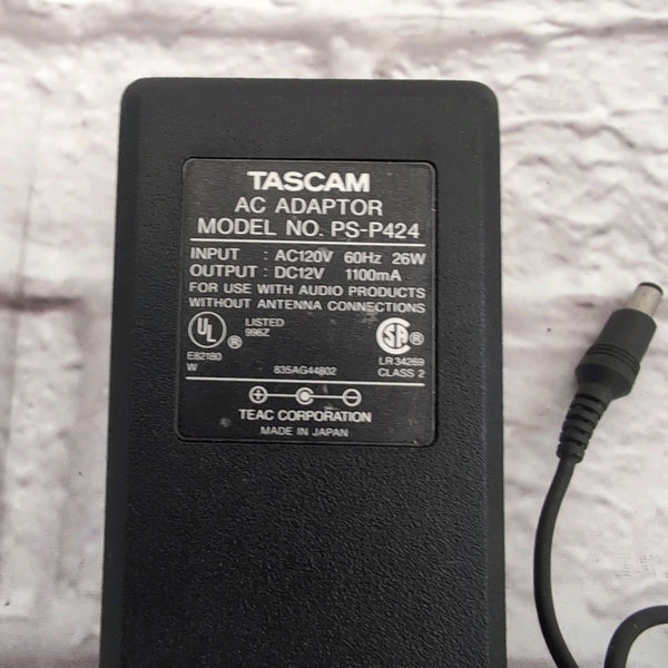 Tascam PS-P424 12V DC Center Negative 1100mA Power Supply - Evolution Music