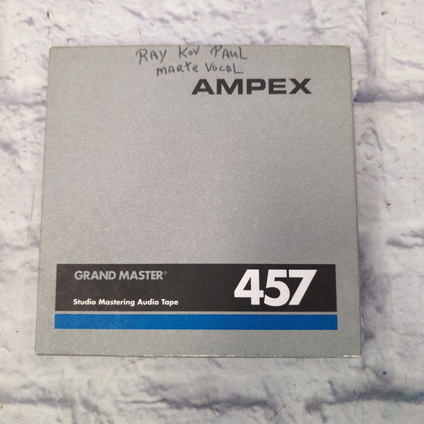 Ampex 457 Grand Master 1/4" x 1800' 7" Reel to Reel Mastering Audio Ta ...