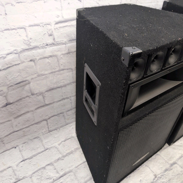 Gemsound TR150 15" 600 Watt 3 Way Passive DJ Speaker (Pair) - Evolution ...
